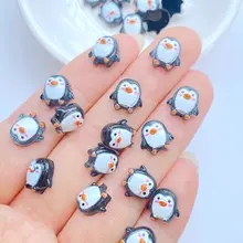 Cute 9Mm Resin Penguin Figurines, Perfect For Diy Crafts And Weddings.