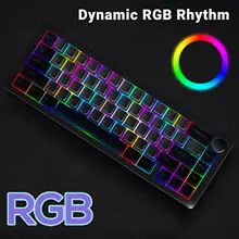 A colorful, customizable mechanical keyboard with RGB lighting and a ...