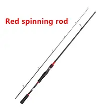 red spinning rod