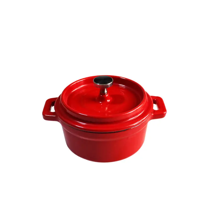 10Cm Mini Enamel Cast Iron Milk Pot, Perfect For Soup And Stock Pots