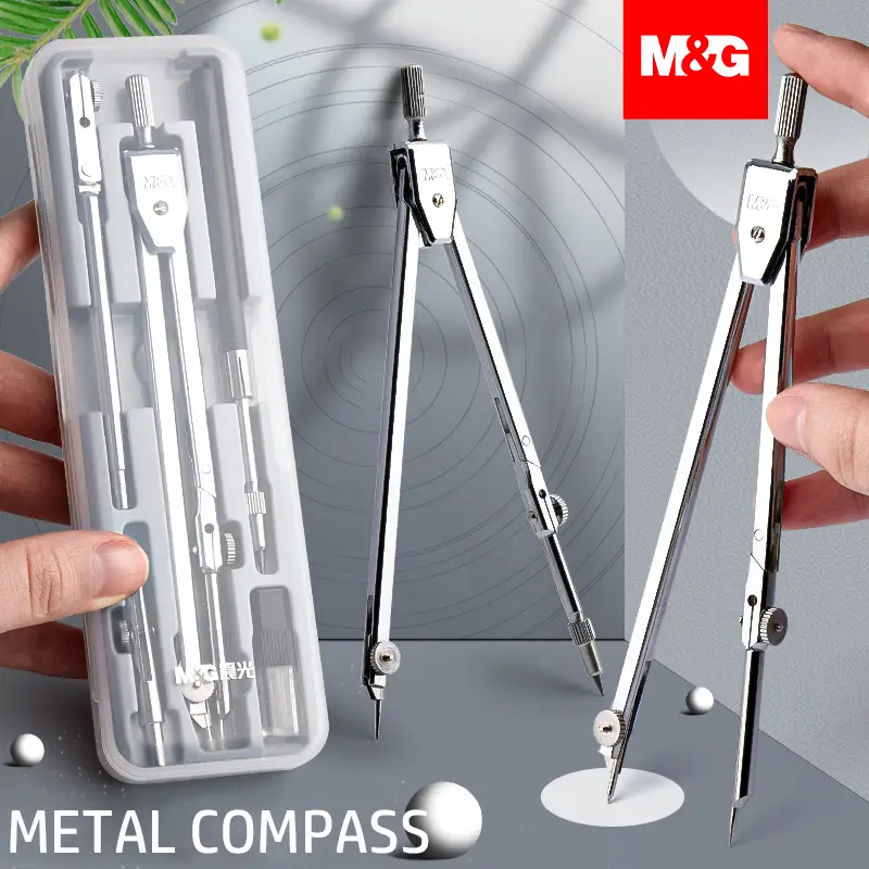 High Precision Metal Compass Set With Pencil Refills For Professional ...