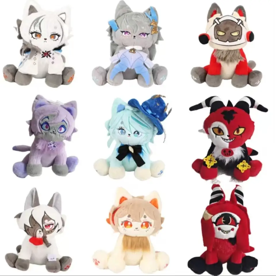 Adorable Hazbined Hotel Alastor Cat Plush Toy, Perfect For Movie-Themed ...