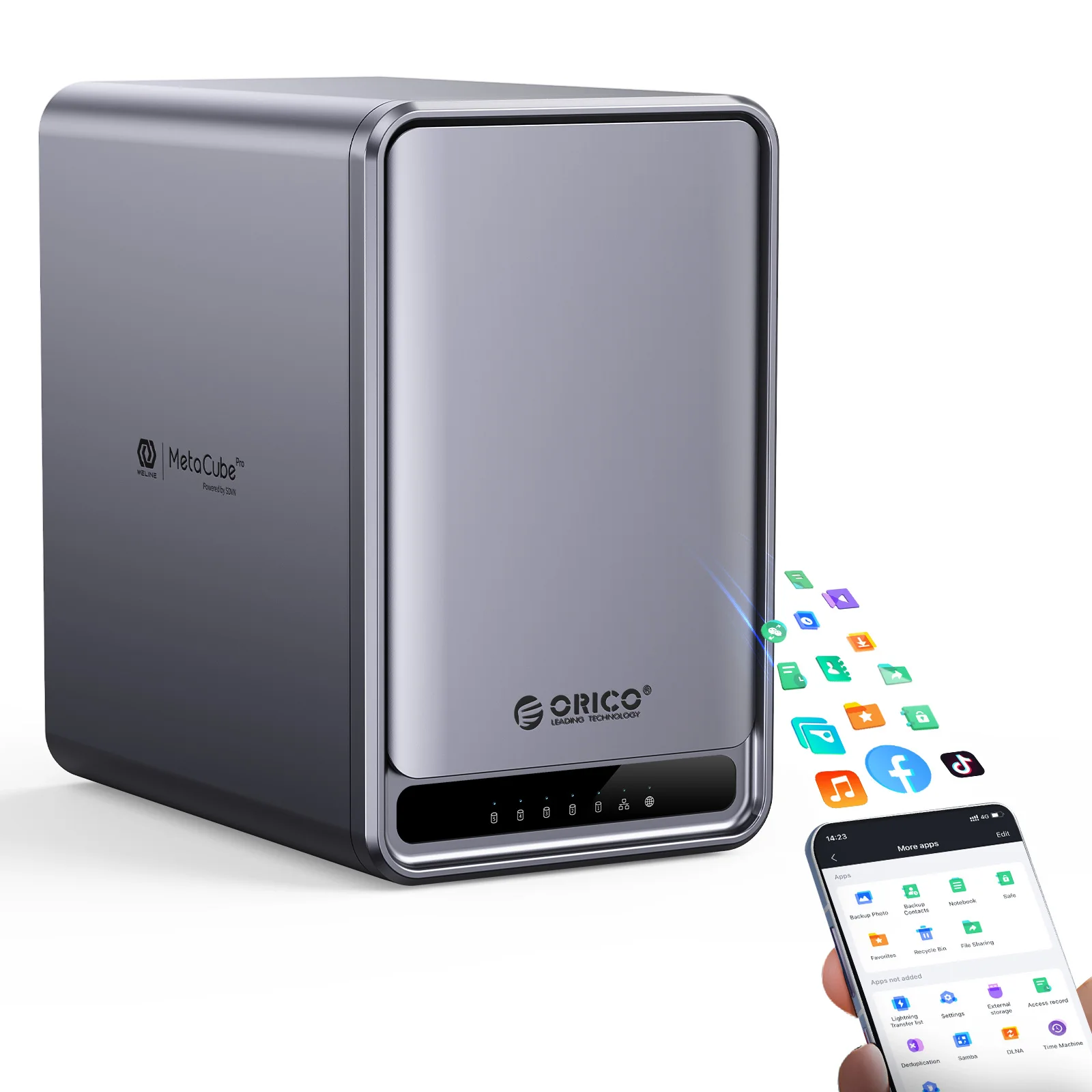 ORICO Personal Network Attached Storage Support Remote Access Share ...