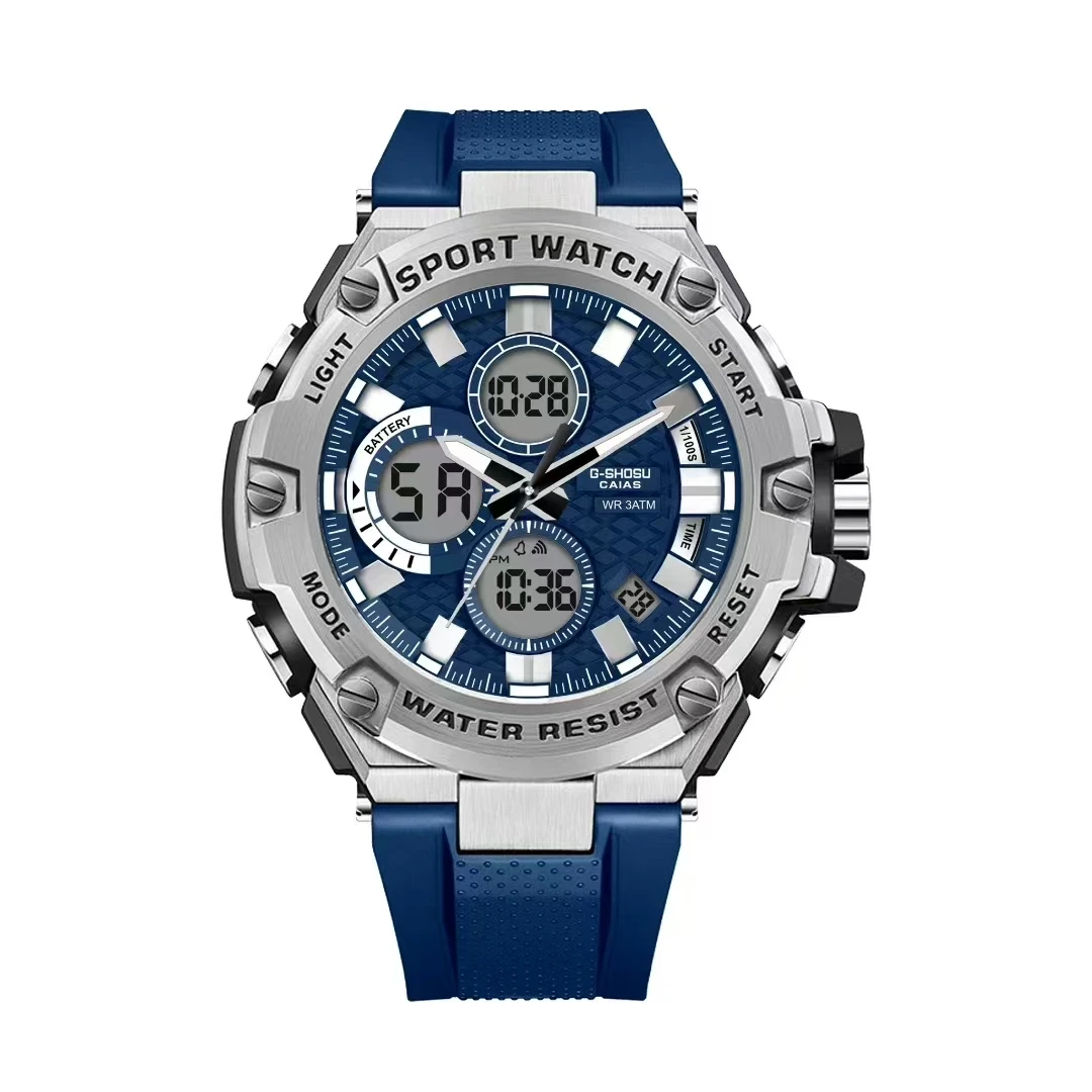 G-SHOSU Men's Sports Digital Watch: Full-Featured, Dual LED Display ...