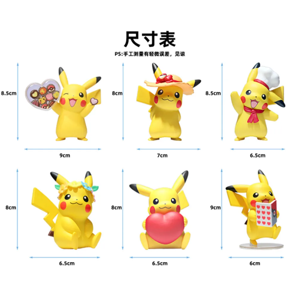 New 6 Styles Pokemon Pikachu Charmander Psyduck Squirtle Jigglypuff ...