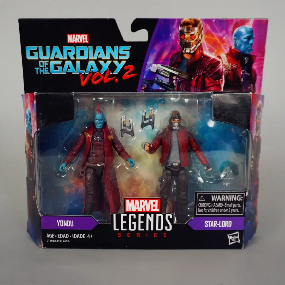 Marvel Legends Guardians Yondu & Star-Lord Action Figures, 3.75-Inches ...