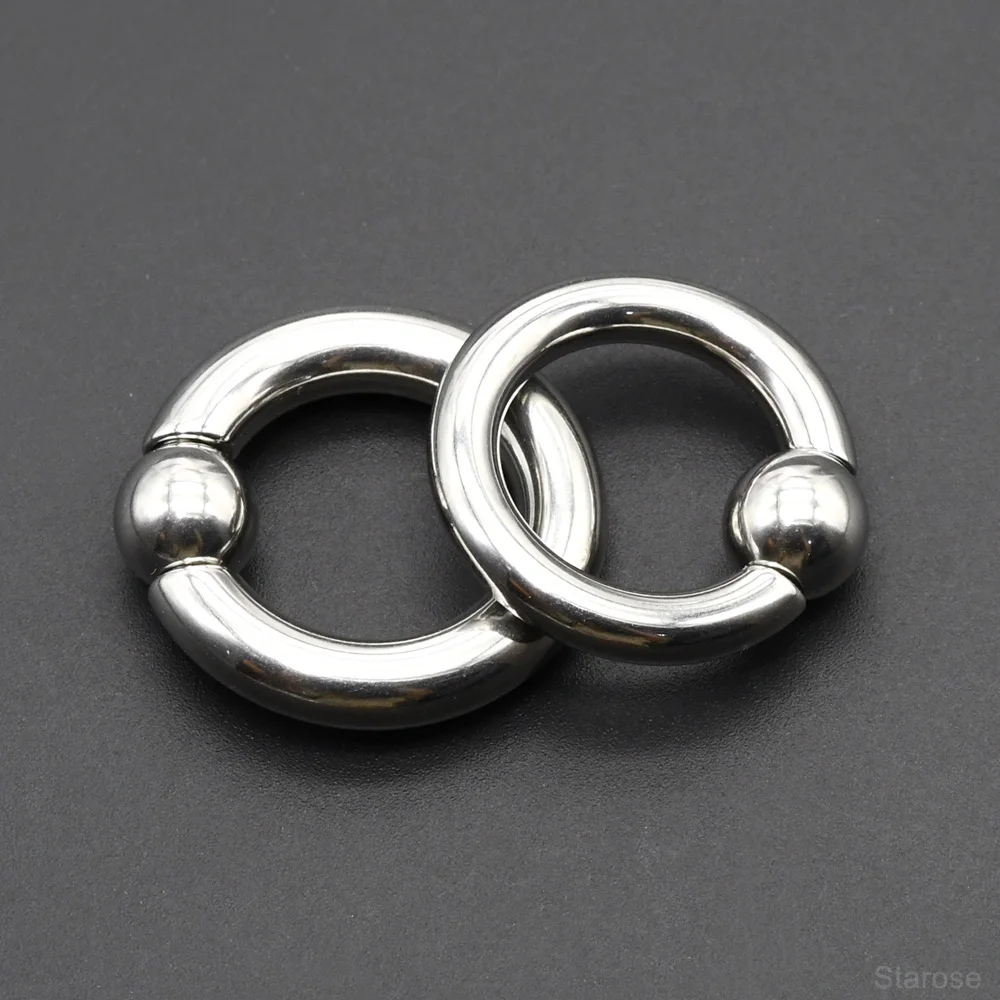 1Pc Multipurpose Stainless Steel Captive Spring Bead RingS for Septum ...