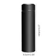 1pc 500ml Black Stainless Steel Creative Smart Thermos ...
