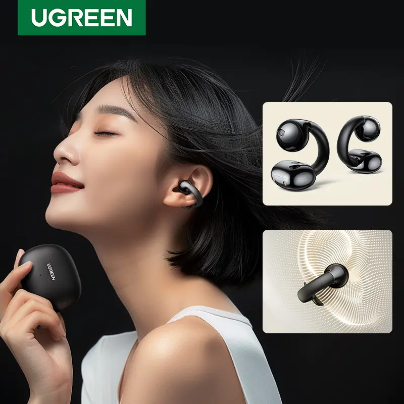 Ugreen S3 Wireless Earbuds With Earhooks, Bluetooth Mic Sports Headphones