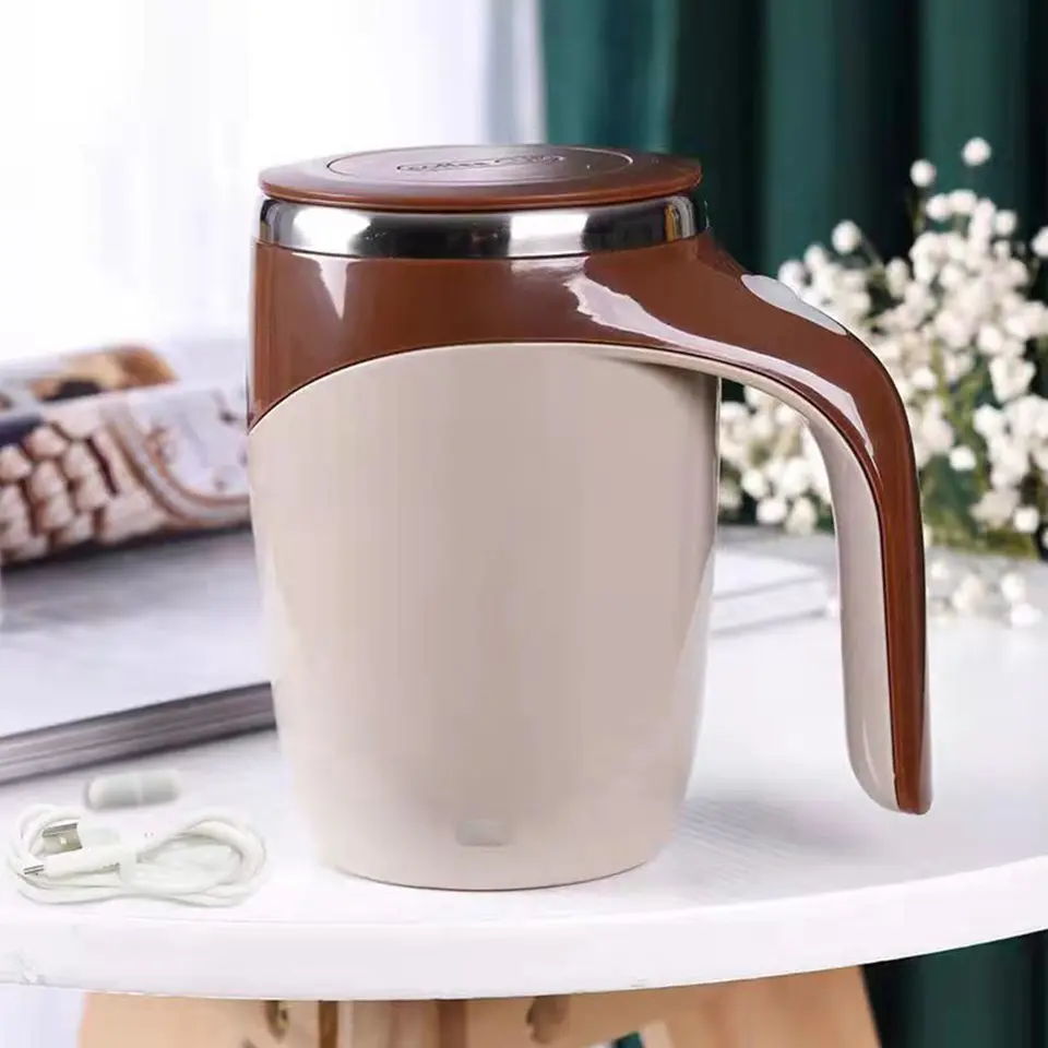 Rechargeable Automatic Stirring Mug, Portable Coffee Maker, Stainless ...