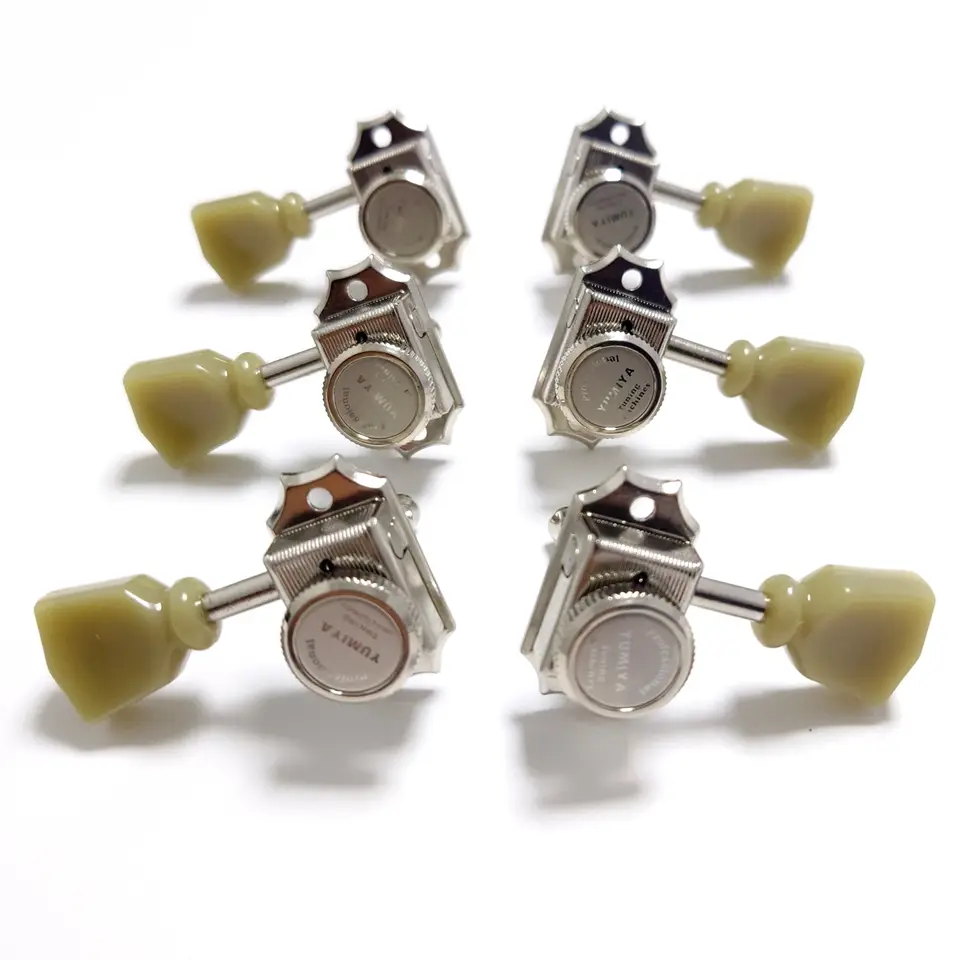 Vintage Deluxe Guitar Machine Heads, Nickel Finish, Instant Tune ...
