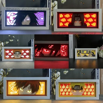 Naruto 3D Anime LED Light Box, Sasuke Uchiha e Uzumaki, Brinquedos ...