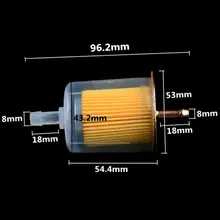 1~10PCS Universal Car Motocycle Fuel Filter Engine Inline ATV Fuel Gas ...