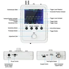 DSO150 Digital Oscilloscope 2.4 inch LCD Display with Clip + Adpater ...