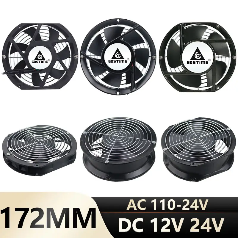 Cooling Case Fan, 170Mm Giant Axial Fan, Multiple Voltage Support