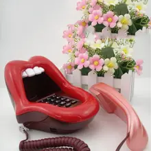 Novelty Tongue Stretching Sexy Lips Mouth Corded Phone Telephone with ...