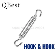 1PCS Stainless Steel Hook and Eye Tensioner Rope Cable Tension ...