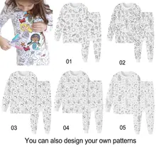Colorful Diy Kids Pajama Set, Sketch And Color Your Own!