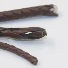 1-2 Meter 3 4 5 6 8mm Braided Retro Brown Genuine Leather Rope Cord ...