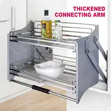 Modern Kitchen Storage Solution With Smooth Pull-Down Rack And ...