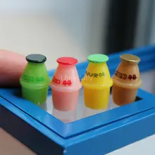 1/12 MINI Dollhouse Miniature Supermarket Store Refrigerator Pretend ...