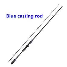 blue casting rod