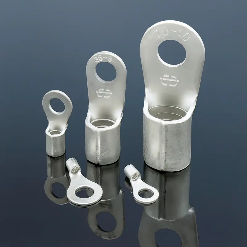 Non-Insulated Ring Terminals For 0.5-38Mm² Wires, Pure Copper Cold ...