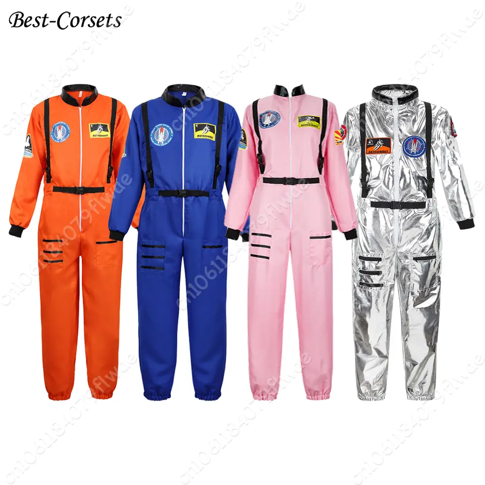 Astronaute Costume for Women Men Space Suit Astronaute Costume Adult ...