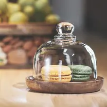 Creative Glass Food Storage With Wooden Lid For Kitchen Snacks And More.