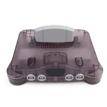 Purple N64 Shell Translucent Case For Nintendo 64 Retro Console