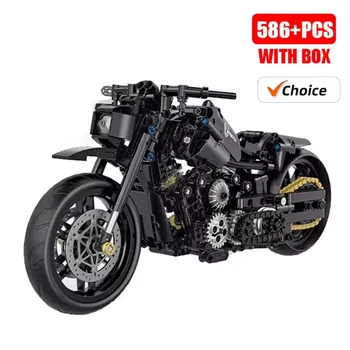 1:8 Technical Motorcycle 586PCS Building Blocks Motorbike Locomotive ...