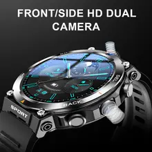 4G Lte Gps Android Smart Watch, Men'S Hd Dual Cam, Voice Calls, Wi-Fi