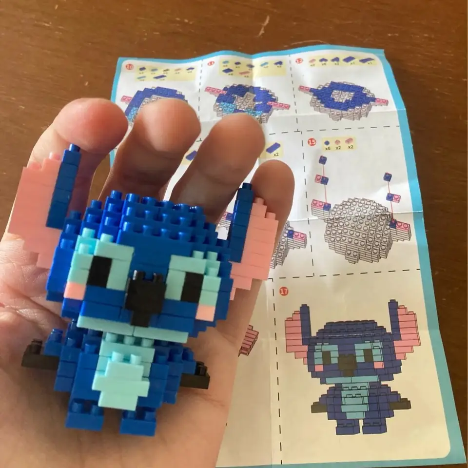 Stitch And Kitty Building Blocks For Kids—Creative Princess Fun!