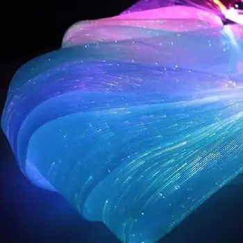 LED Fiber Optic Cloth Colorful Luminous Cloth Fiber Optic Luminous ...