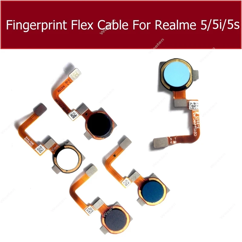 Fingerprint Sensor Flex Cable For Realme 3 Pro 5 5i 5S 6i 6 6S Power ...