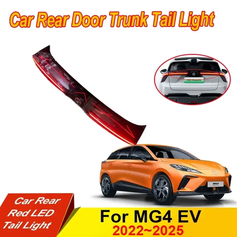 Red Led Tail Light For Mg4 Ev 2022-2025, Drl Car Accessory.