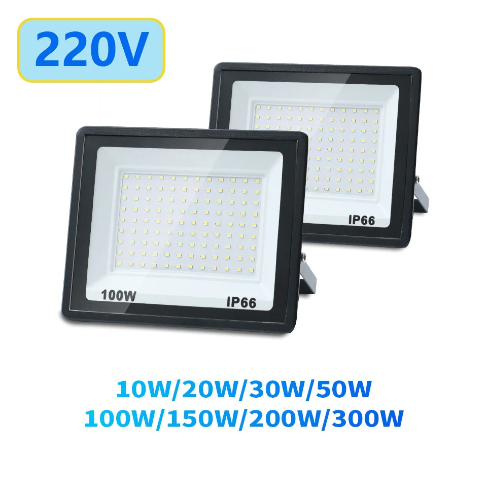 Ip66 Waterproof Led Flood Lights For Outdoor Gardens And Streets Up To 300W.