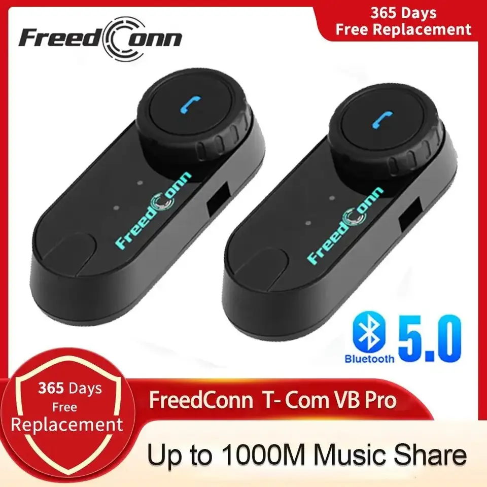 Freedconn T Com Vb Motorcycle Helmet Bluetooth Intercom - Hands-Free ...