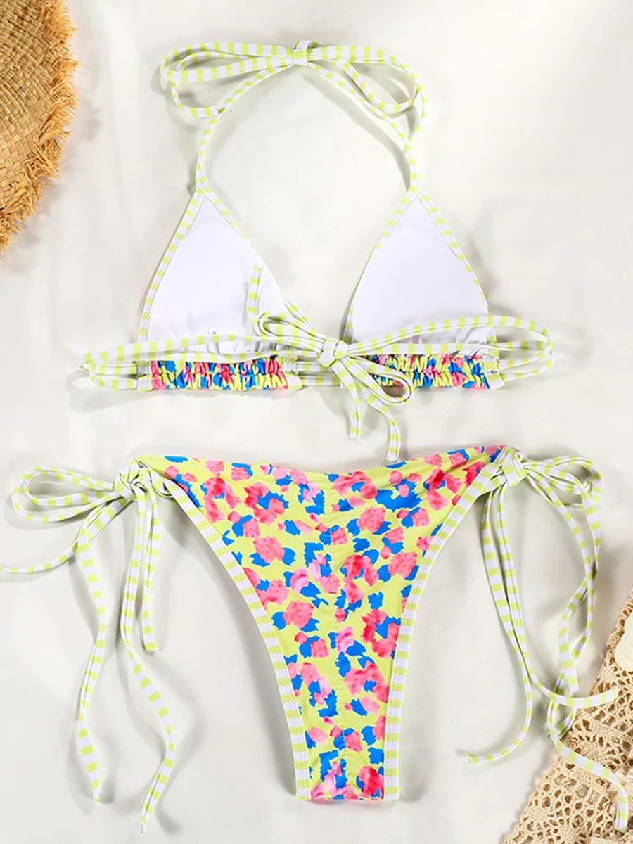 Sexy Women Bikini Micro Bikini Sets 2025 Push Up Female Swimsuit Thong ...