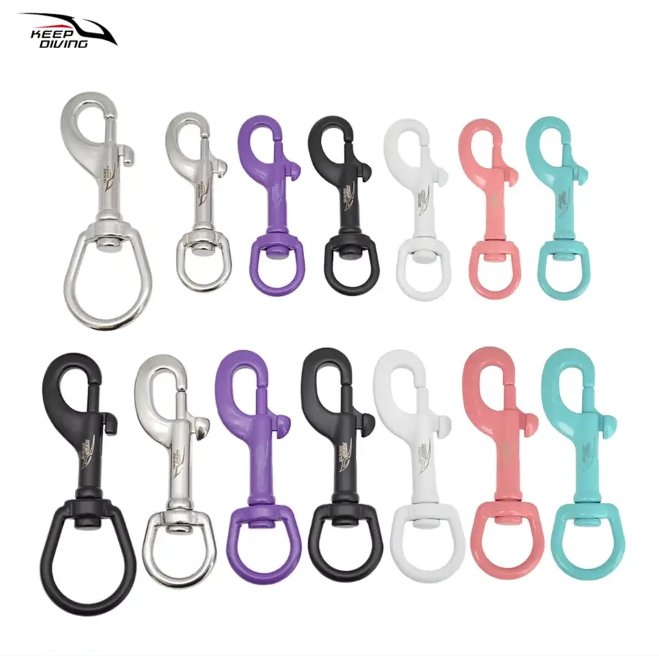 1PCS/3PCS KEEP DIVING 75/90MM 316 Stainless Steel Bolt Snap Hook Clip ...