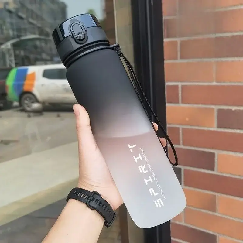 Sturdy, Colorful 500Ml-1000Ml Leak-Proof Sports Water Bottle For Outdoor Adventures!