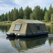 Portable Inflatable Tent For Camping And Fishing Trips.