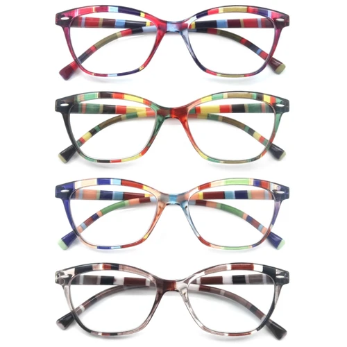 Modfans 4 Pares - Gafas De Lectura Lettori De Moda Marco