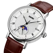 Sun Moon Phase Men Watch Quartz Waterproof Casual Business Man Reloj ...