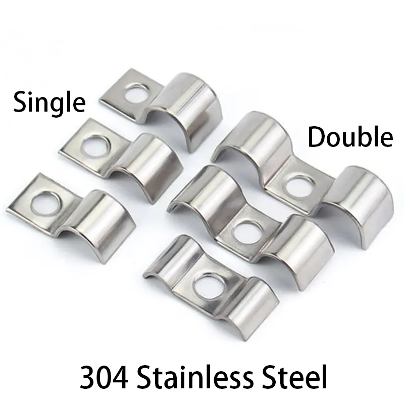 Stainless Steel M5-M48 Clamps, Durable Hose Pipe Mounting Bracket.