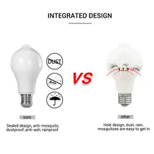 LED PIR Motion Sensor Light Bulb E27 Inteligent Human Infrared ...