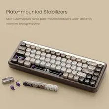 Akko Mu01 Mechanical Keyboard: Rgb Wireless & Wired, Wooden Design ...