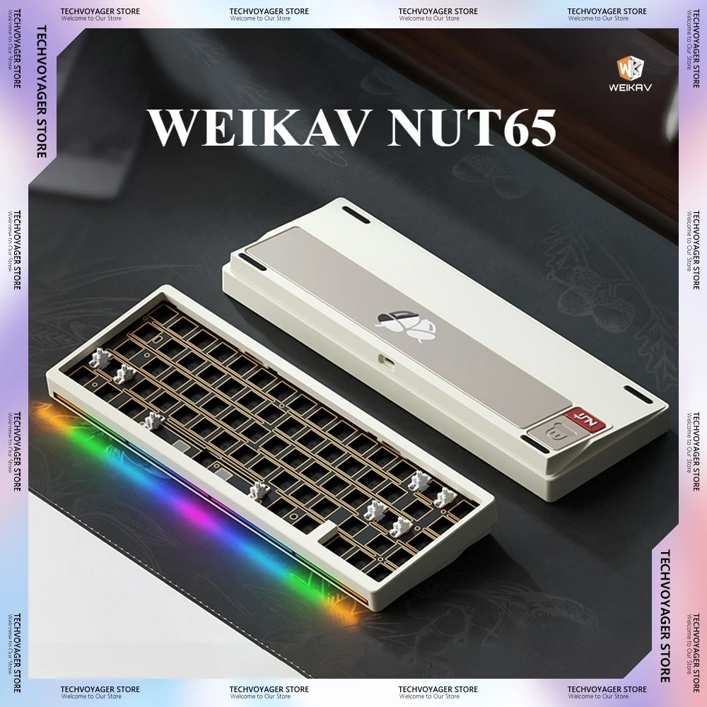 WEIKAV NUT65 Mechanical Keyboard Kits 68% Layout Aluminium Alloy ...