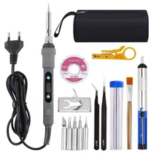 80W Digital Display Soldering Iron Set With Adjustable Temperature Tin ...