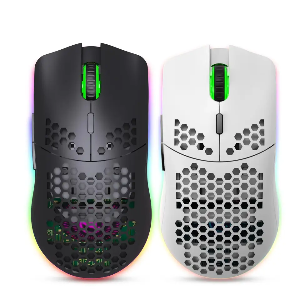 High-Performance Rgb Lighting, 2.4G Wireless, Rechargeable T66 Gaming ...